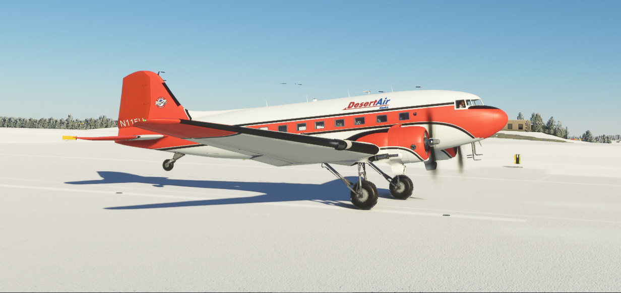 DC-3 N115U Desert Air for Microsoft Flight Simulator | MSFS
