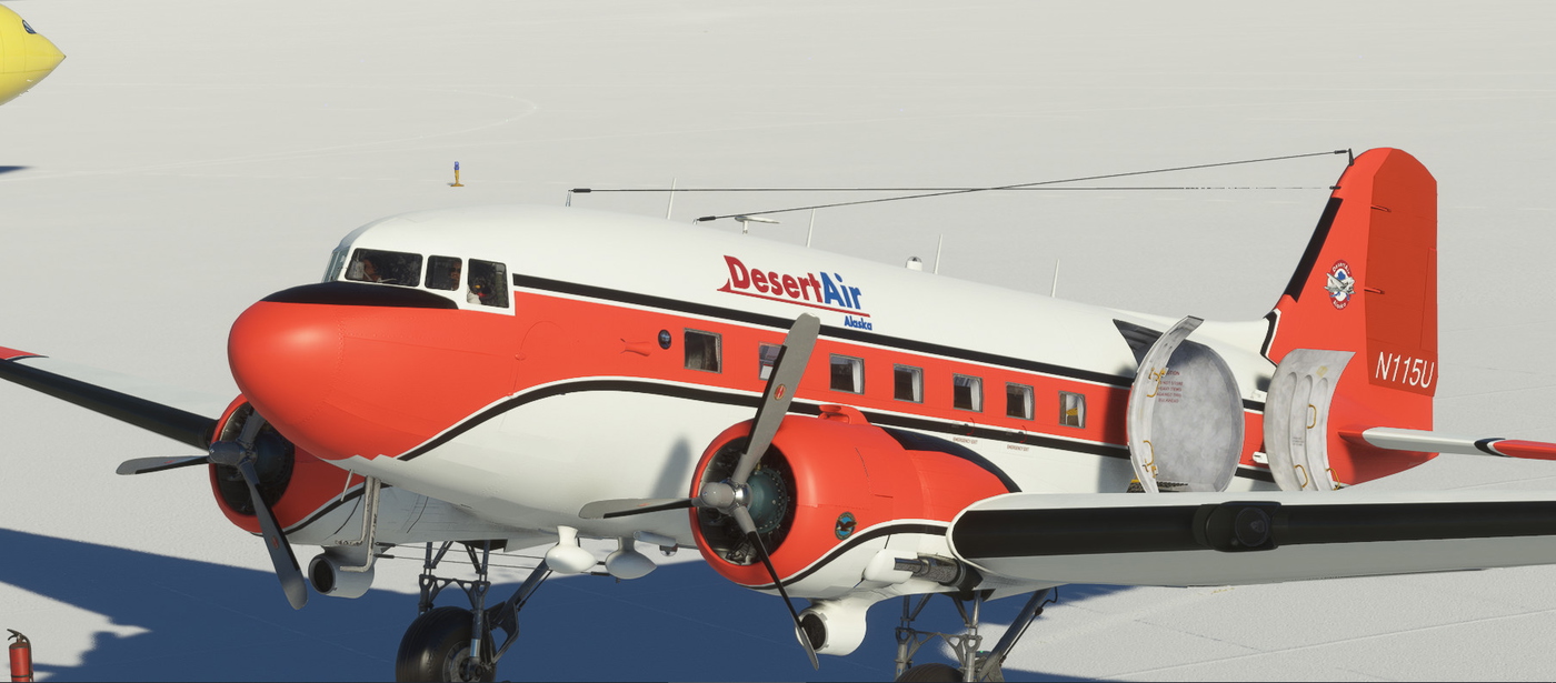 DC-3 N115U Desert Air for Microsoft Flight Simulator | MSFS