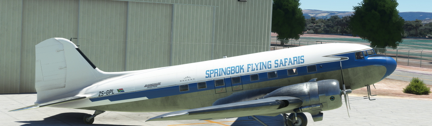 DC-3 Springbok Classic Air - ZS-GPL (Flying Safaris) for Microsoft ...