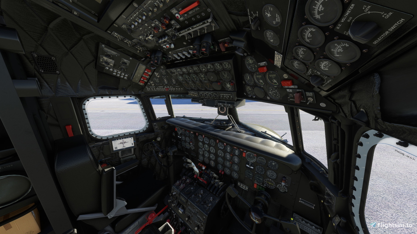 DC-6 Black cockpit textures (Requested by Genista) pour Microsoft ...