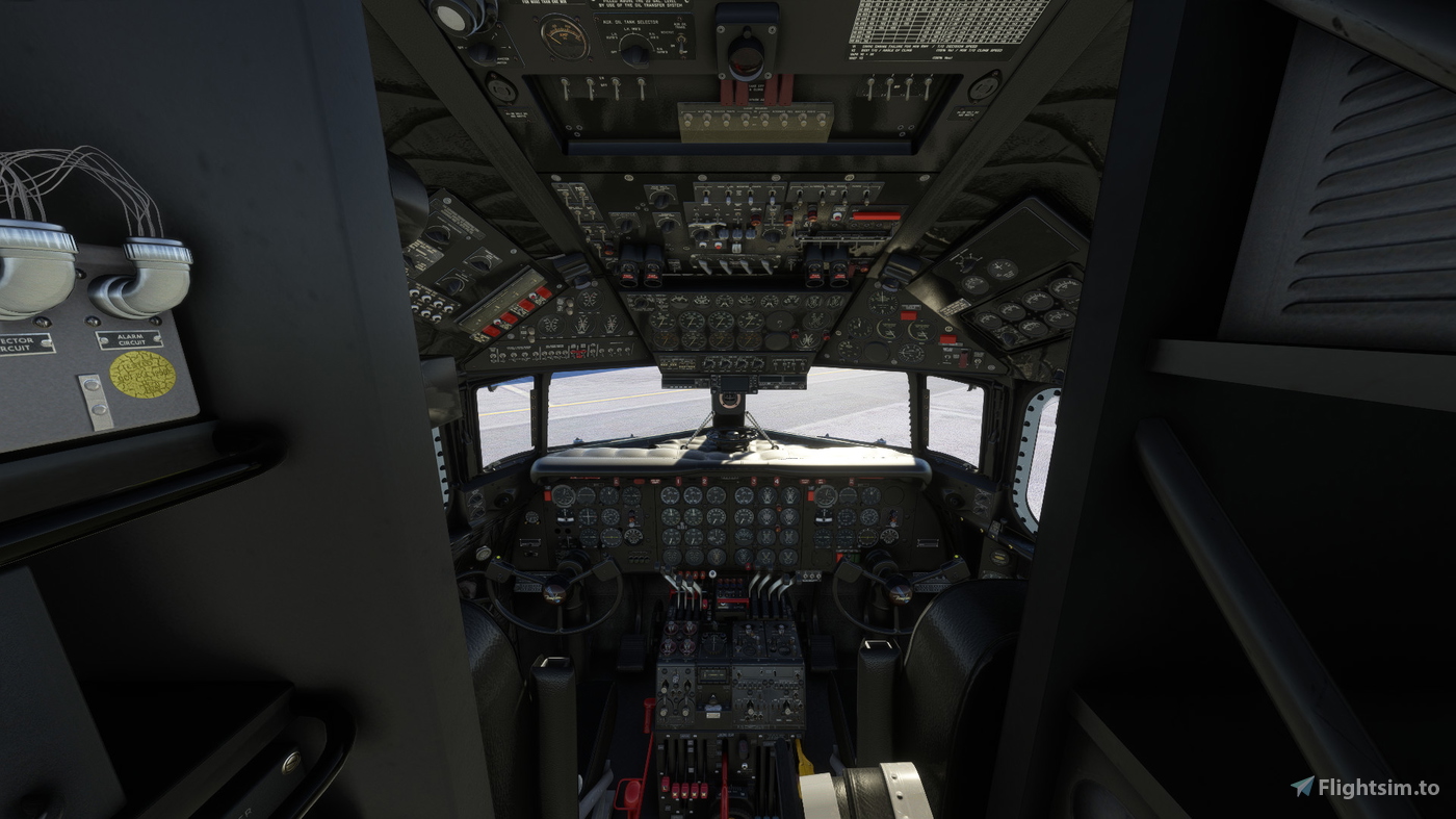 DC-6 Black cockpit textures (Requested by Genista) for Microsoft Flight ...