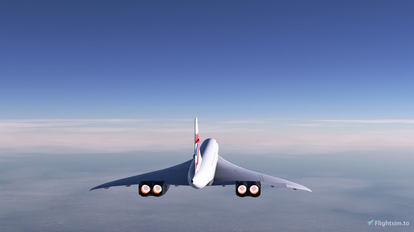 DC Design Concorde improved reheats textures for Microsoft Flight ...