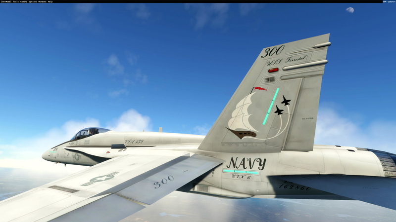 DC Designs & CJ Simulations F/A-18 Legacy Hornet default external ...