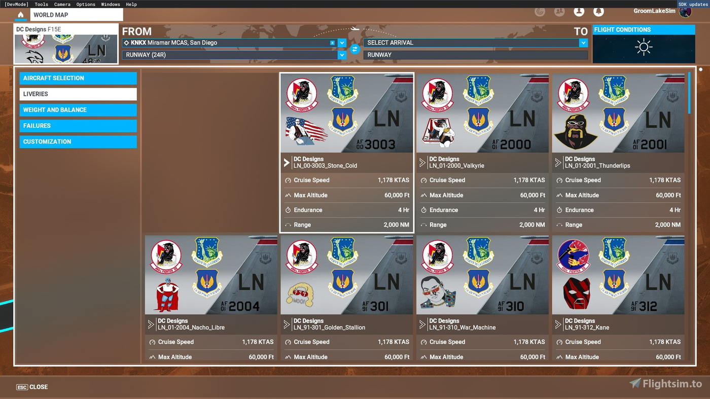 DC Designs F-15E Strike Eagle 18 Liveries for 494th FSQ & 492nd FSQ ...