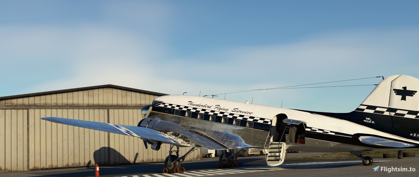 DC3 Thunderbird Flying Service for Microsoft Flight Simulator | MSFS