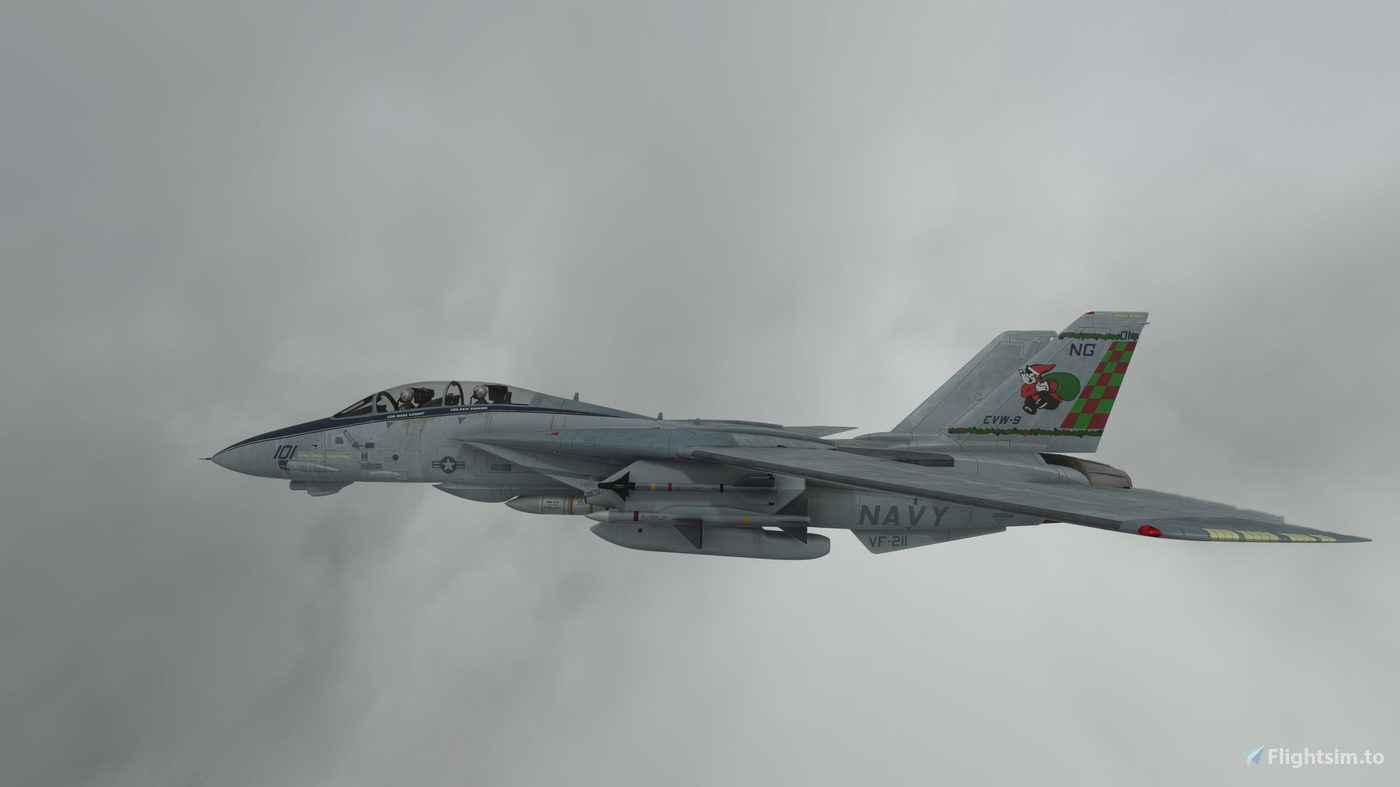 DCDesigns F-14 VF-211 Fighting Checkmates Pack for Microsoft Flight ...