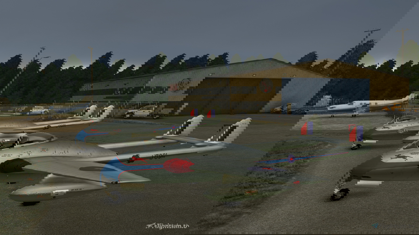 De Havilland DH-100 Vampire RCAF Blue Devils for Microsoft Flight ...