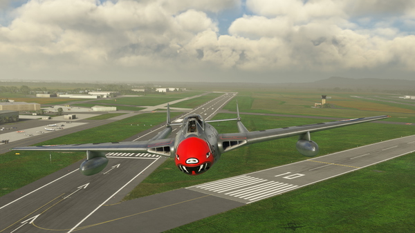 De Havilland DH-100 Vampire Swiss Air Force J-1128 for Microsoft Flight ...