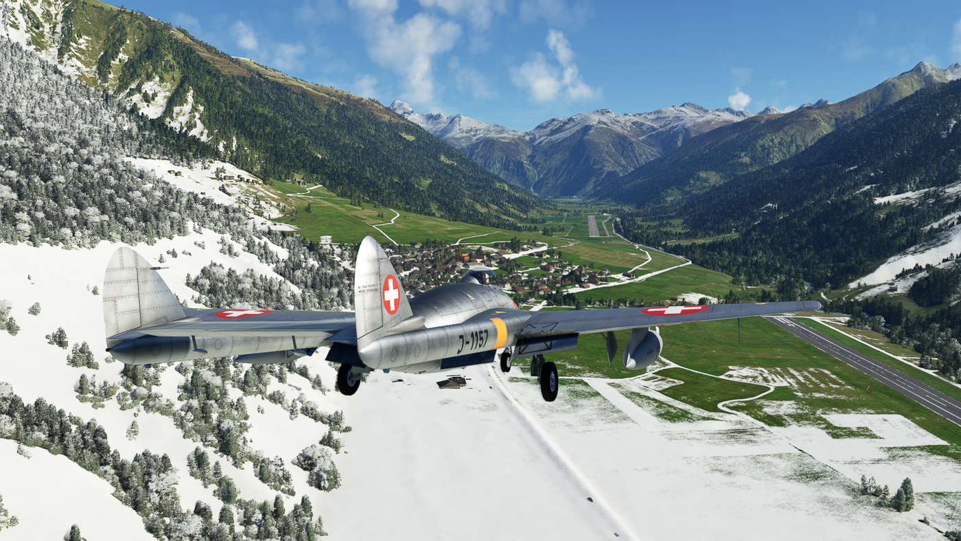 De Havilland DH-100 Vampire Swiss Air Force J-1157 for Microsoft Flight ...