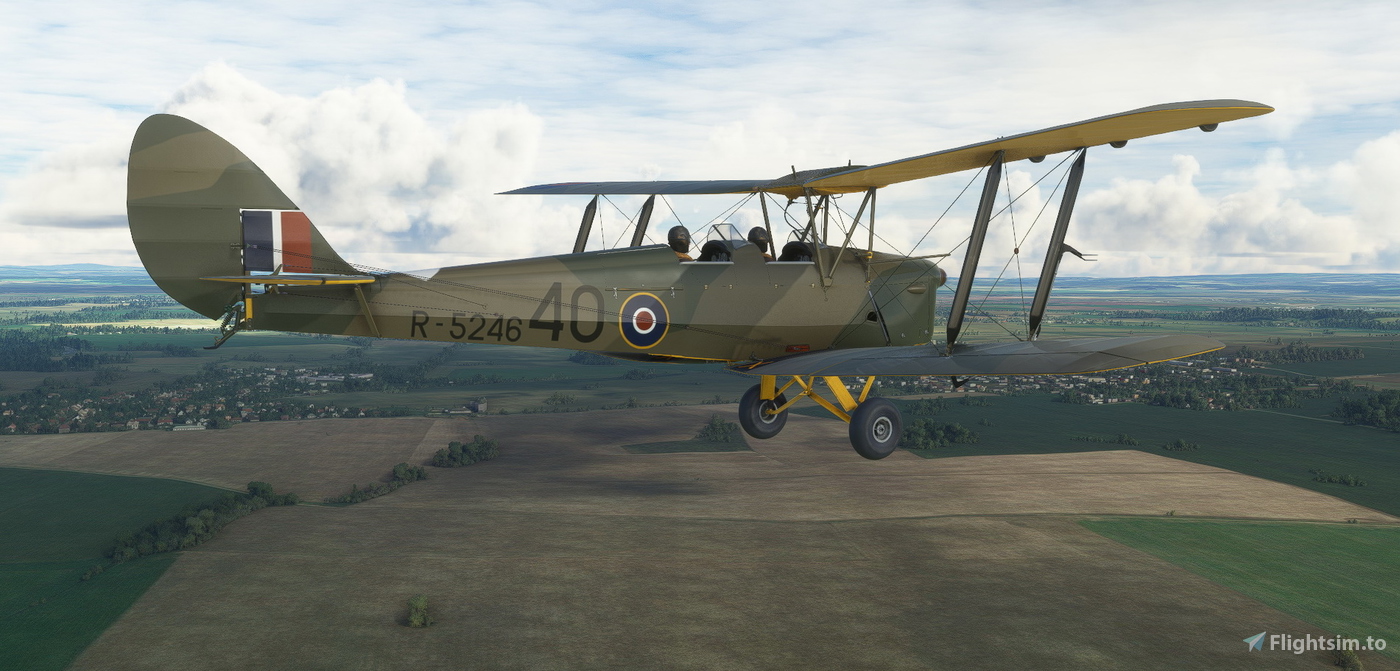 de Havilland DH-82 Tiger Moth R5246 (G-AMIV) for Microsoft Flight ...