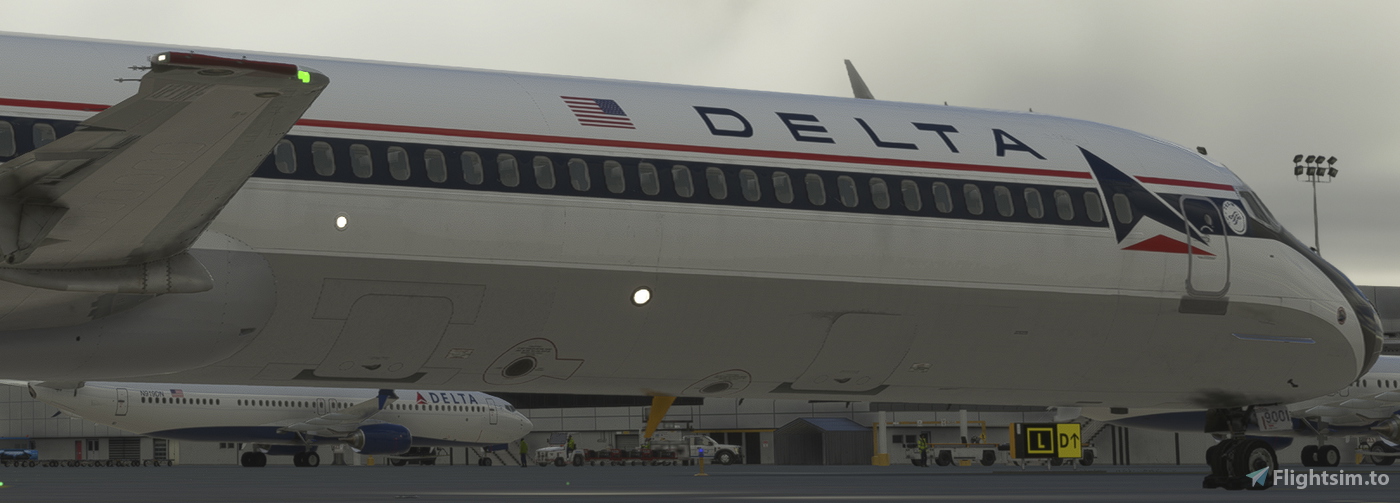 DELTA AIRLINES "DARK NOSE WIDGET" LIVERY 8K for Microsoft Flight ...
