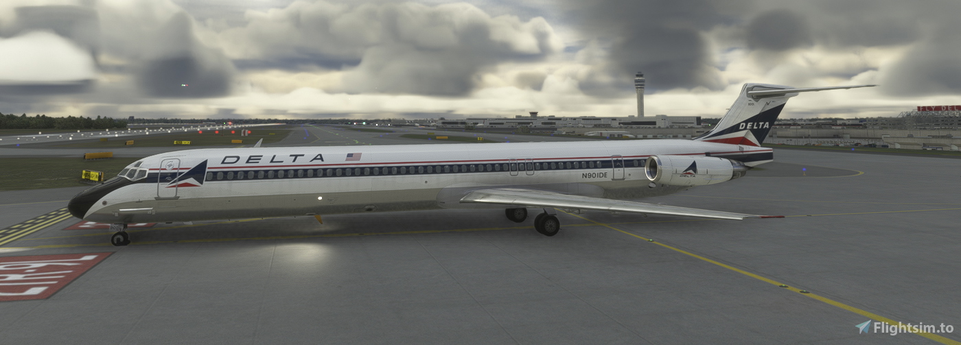 DELTA AIRLINES "DARK NOSE WIDGET" LIVERY 8K for Microsoft Flight ...