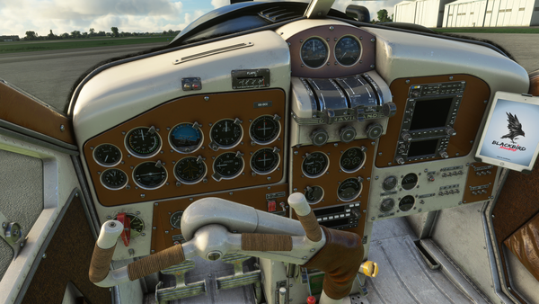 DHC-2 Beaver red cockpit replacement for Microsoft Flight Simulator | MSFS