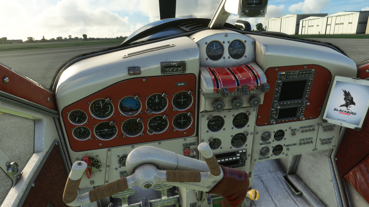 DHC-2 Beaver red cockpit replacement for Microsoft Flight Simulator | MSFS