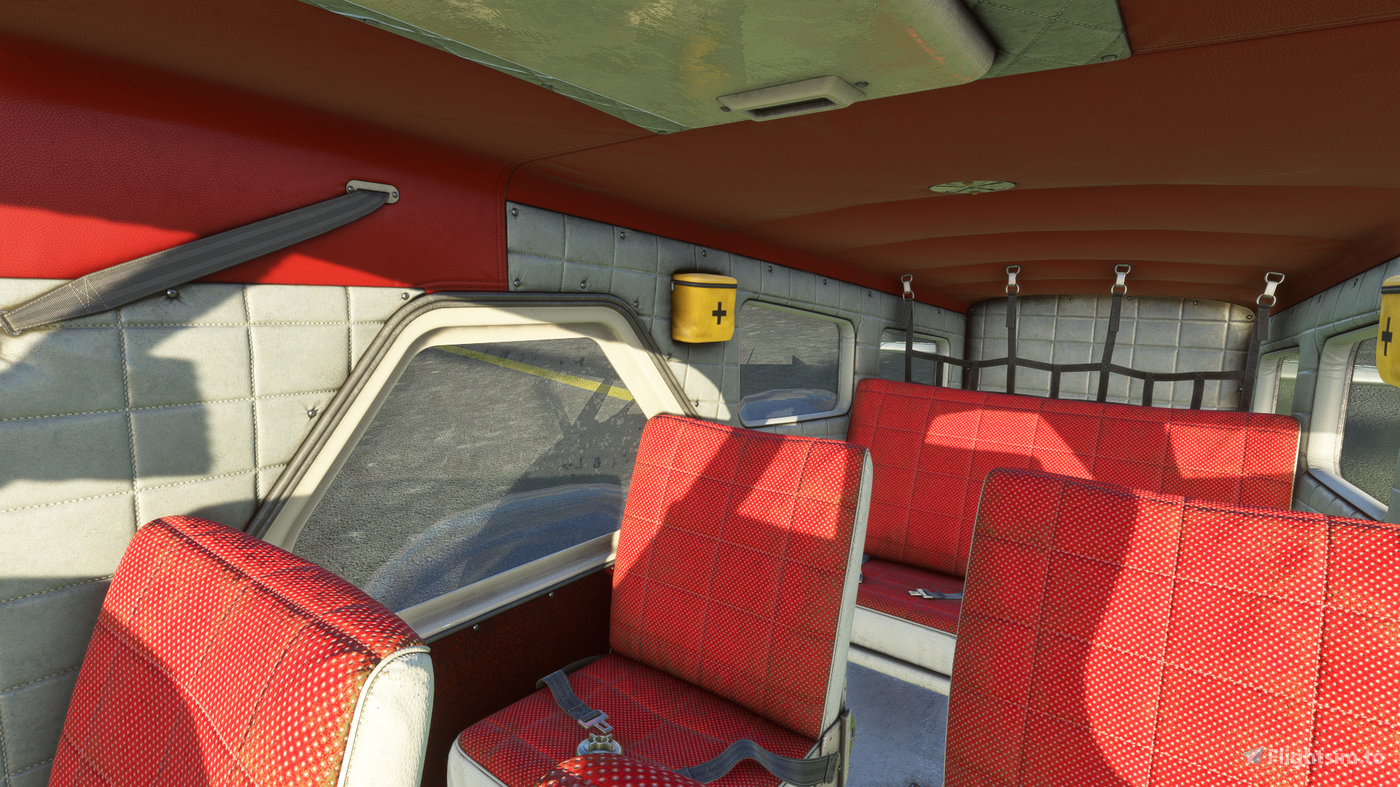 DHC-2 Beaver red cockpit replacement for Microsoft Flight Simulator | MSFS