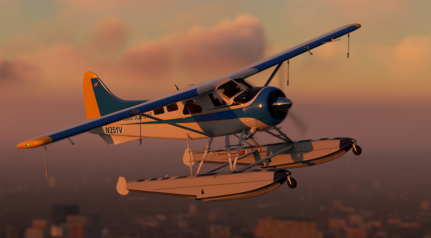 DHC-2 Beaver Miami Seaplane for Microsoft Flight Simulator | MSFS