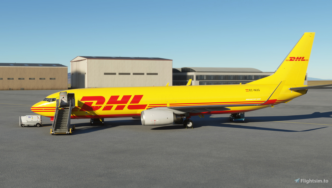 DHL (EC-NUG) PMDG 737-800BDSF - 8K for Microsoft Flight Simulator | MSFS