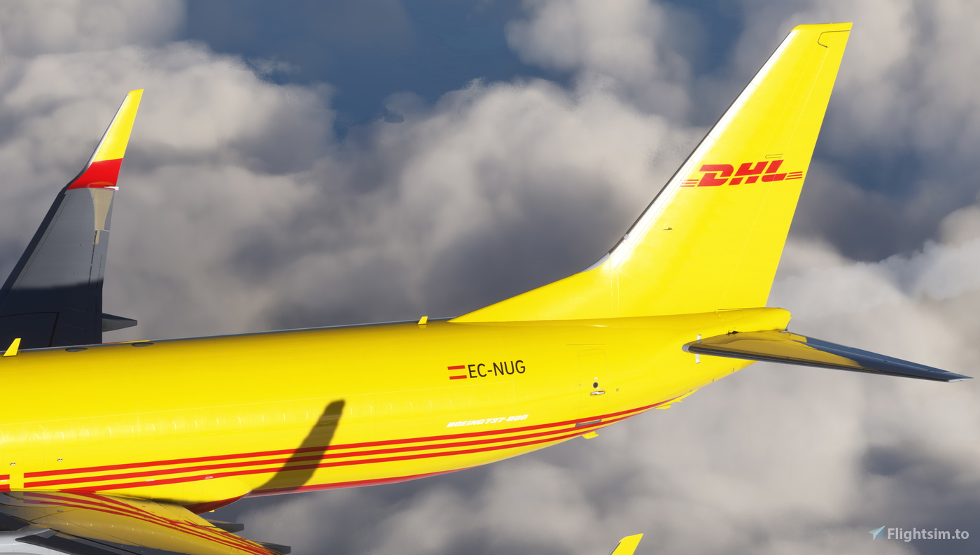 DHL (EC-NUG) PMDG 737-800BDSF - 8K for Microsoft Flight Simulator | MSFS