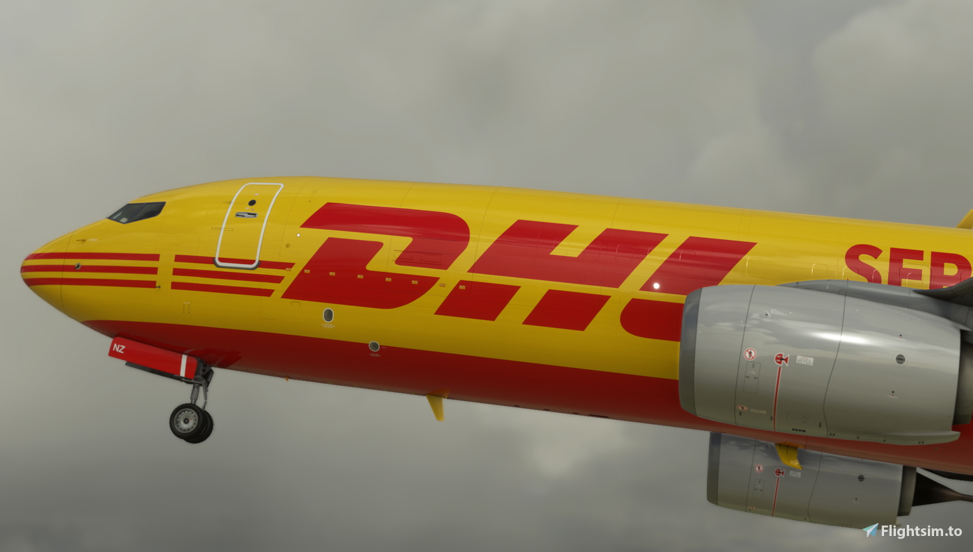DHL (OE-LNZ) PMDG 737-800BDSF - 8K for Microsoft Flight Simulator | MSFS