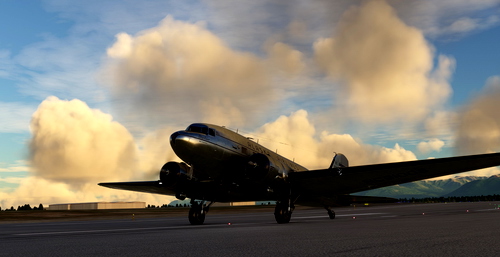 Douglas DC-3 Alaska Airlines NC91008 for Microsoft Flight Simulator | MSFS