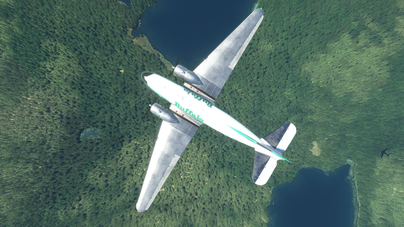 Douglas DC-3 Buffalo Airways w/ cockpit textures (C-GJKM) for Microsoft ...