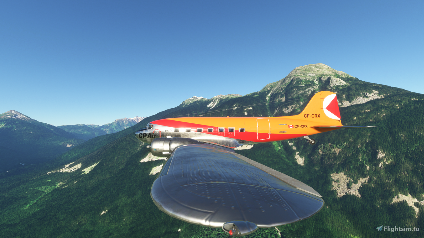 Douglas DC-3 CPAir (CF-CRX) for Microsoft Flight Simulator | MSFS