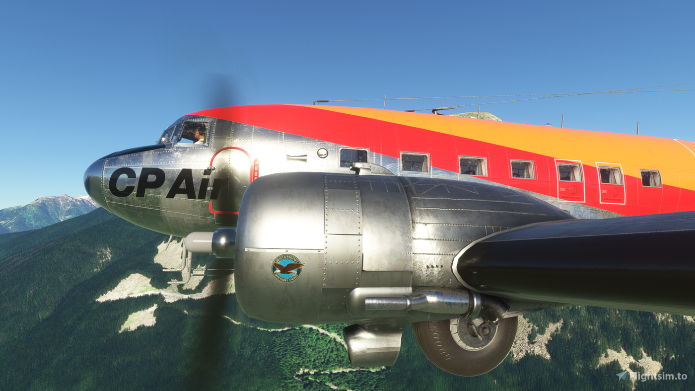 Douglas DC-3 CPAir (CF-CRX) for Microsoft Flight Simulator | MSFS