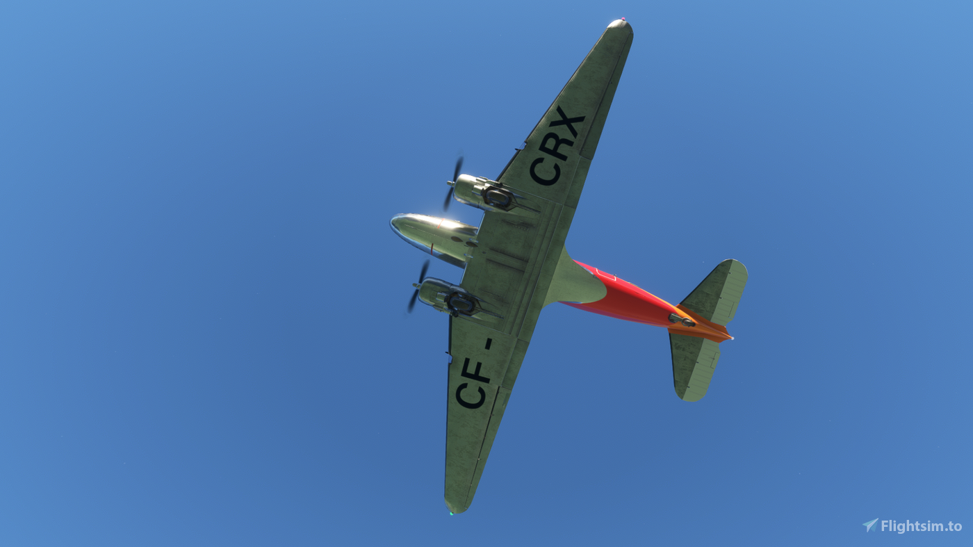 Douglas DC-3 CPAir (CF-CRX) for Microsoft Flight Simulator | MSFS