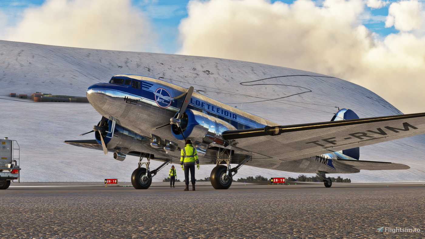 Douglas DC-3 - Loftleidir for Microsoft Flight Simulator | MSFS