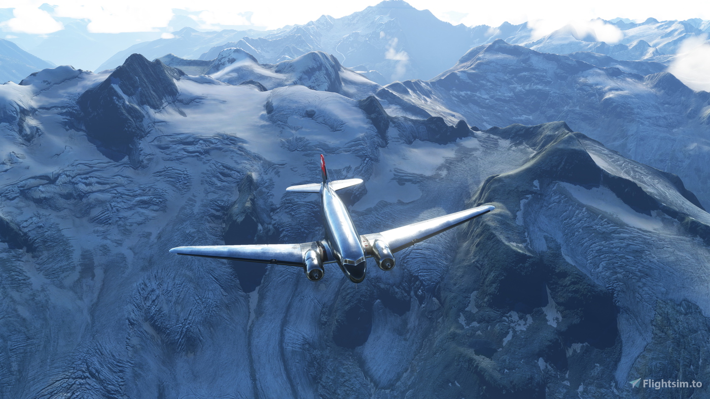 Douglas DC-3 N431HM Swissair retrofit for Microsoft Flight Simulator | MSFS