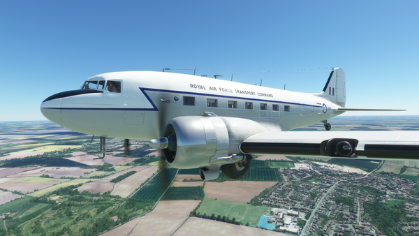 Douglas DC-3 NASA 1974 (N817NA) for Microsoft Flight Simulator | MSFS