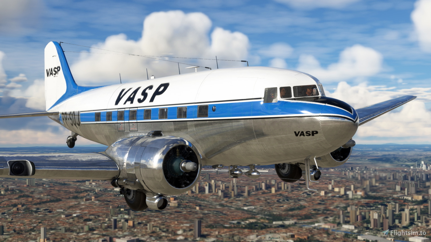 Douglas DC-3 - Vasp for Microsoft Flight Simulator | MSFS