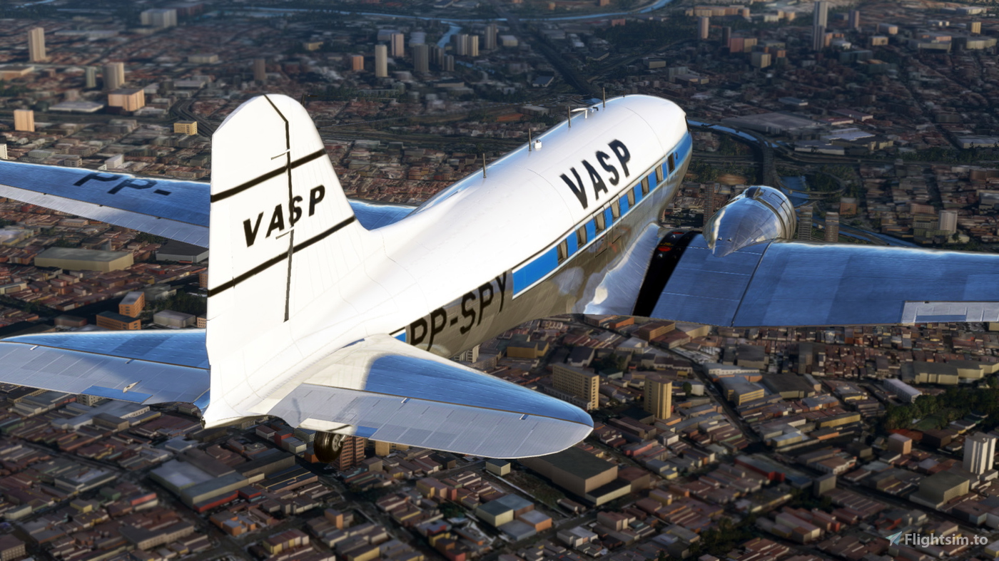 Douglas DC-3 - Vasp for Microsoft Flight Simulator | MSFS