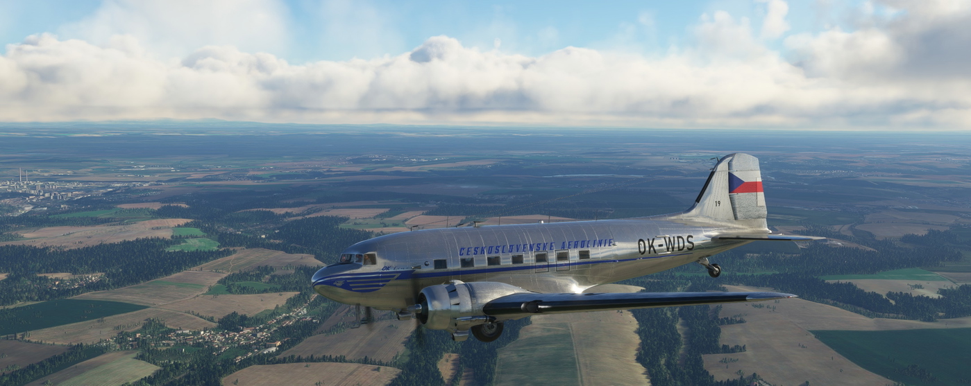 Douglas DC3 OK-WDS CSA historic livery for Microsoft Flight Simulator ...