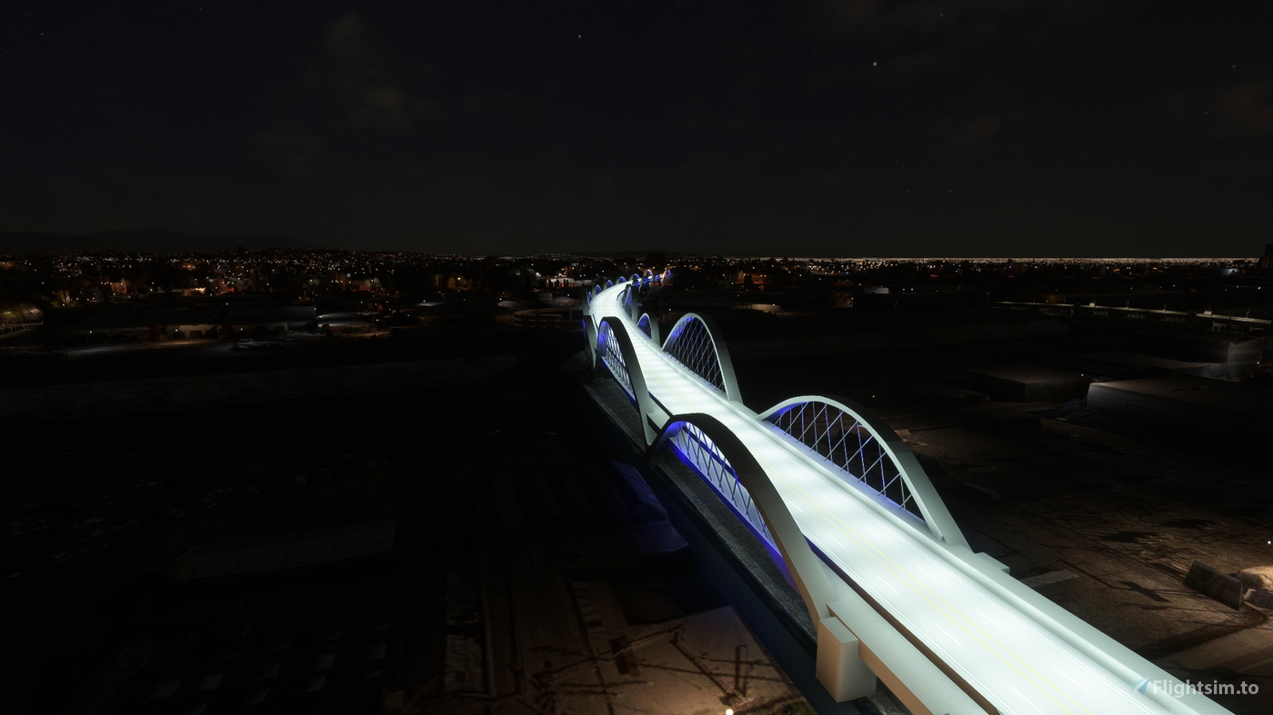 Downtown Los Angeles Bridges for Microsoft Flight Simulator | MSFS