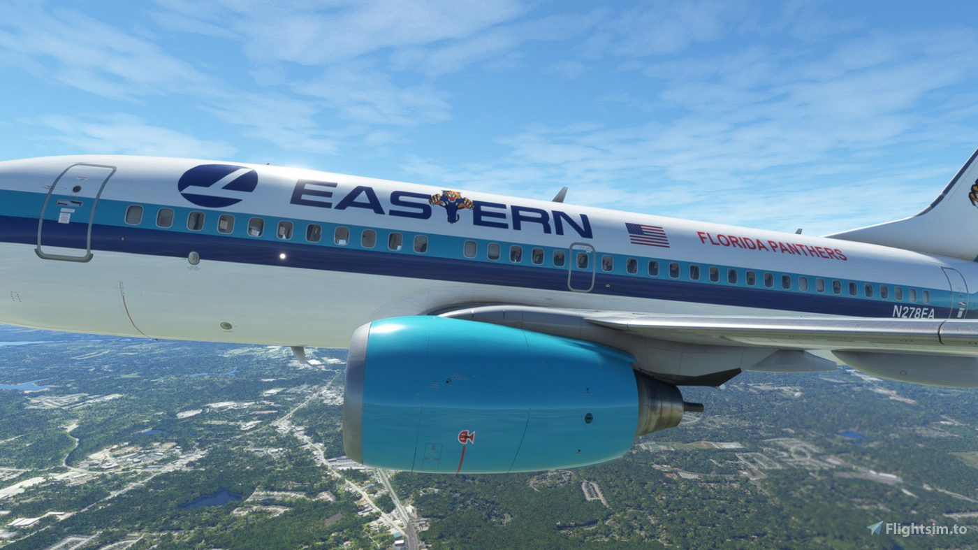 PMDG 737-700 w/ cabin Eastern Air Lines - Florida Panthers (N278EA) for ...