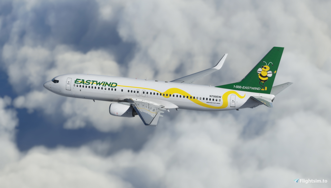 Eastwind Airlines (N700EW) PMDG 737-800 - 8K のために Microsoft Flight ...