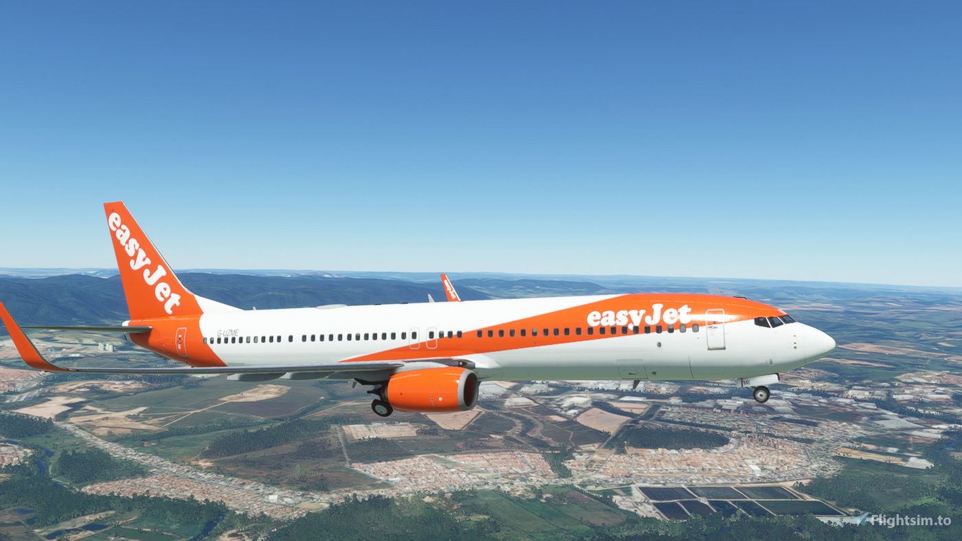 Easyjet Airlines New Livery 737-900ER (G-UZME) BW & SSW for Microsoft ...