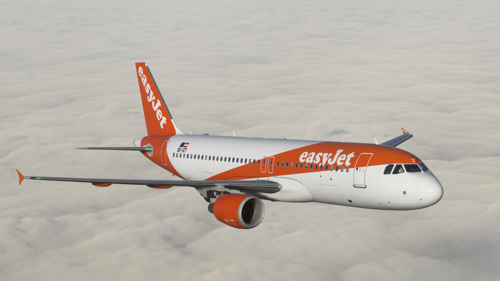 easyJet europe OE-IZT with OLD easyJet Cabin - Fenix A320 8K for ...