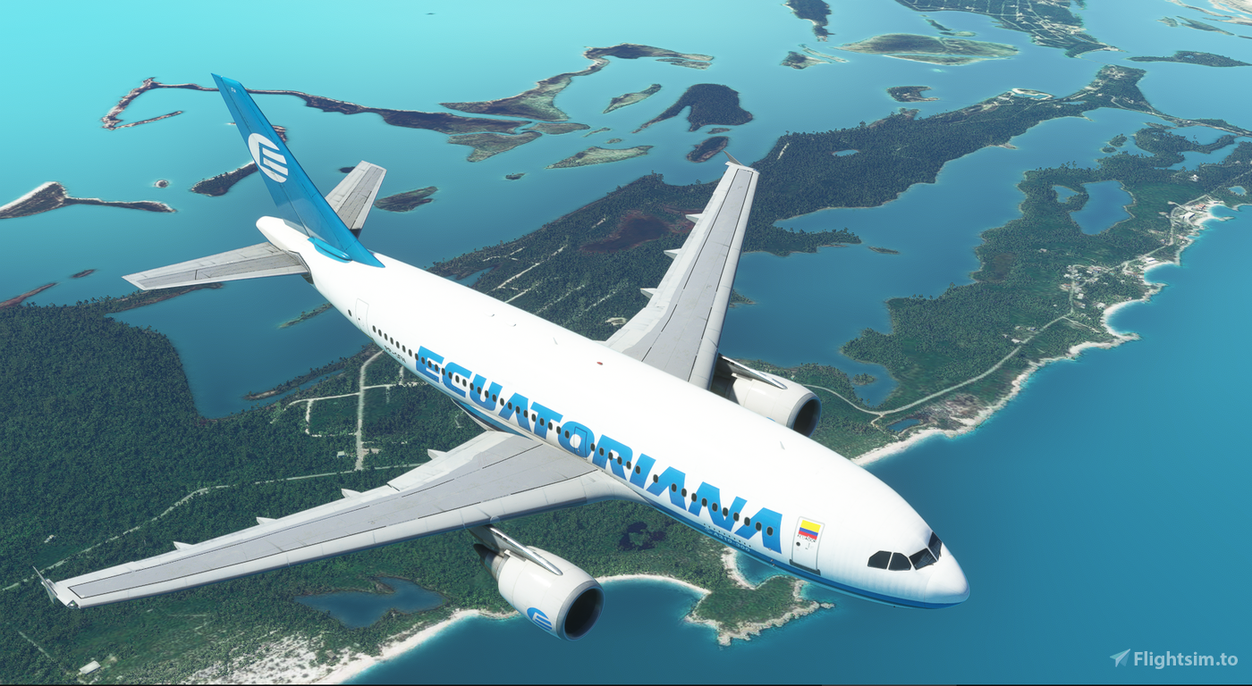 Ecuatoriana (VASP) | PP-SFH | Airbus A310-300 | 4K for Microsoft Flight ...