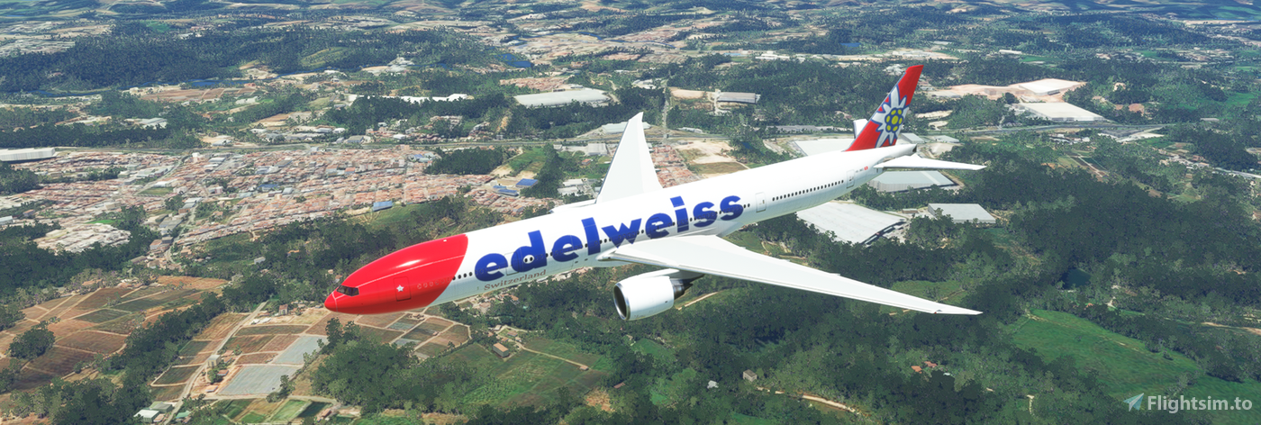 EDELWEISS AIRLINE 777-300 for Microsoft Flight Simulator | MSFS