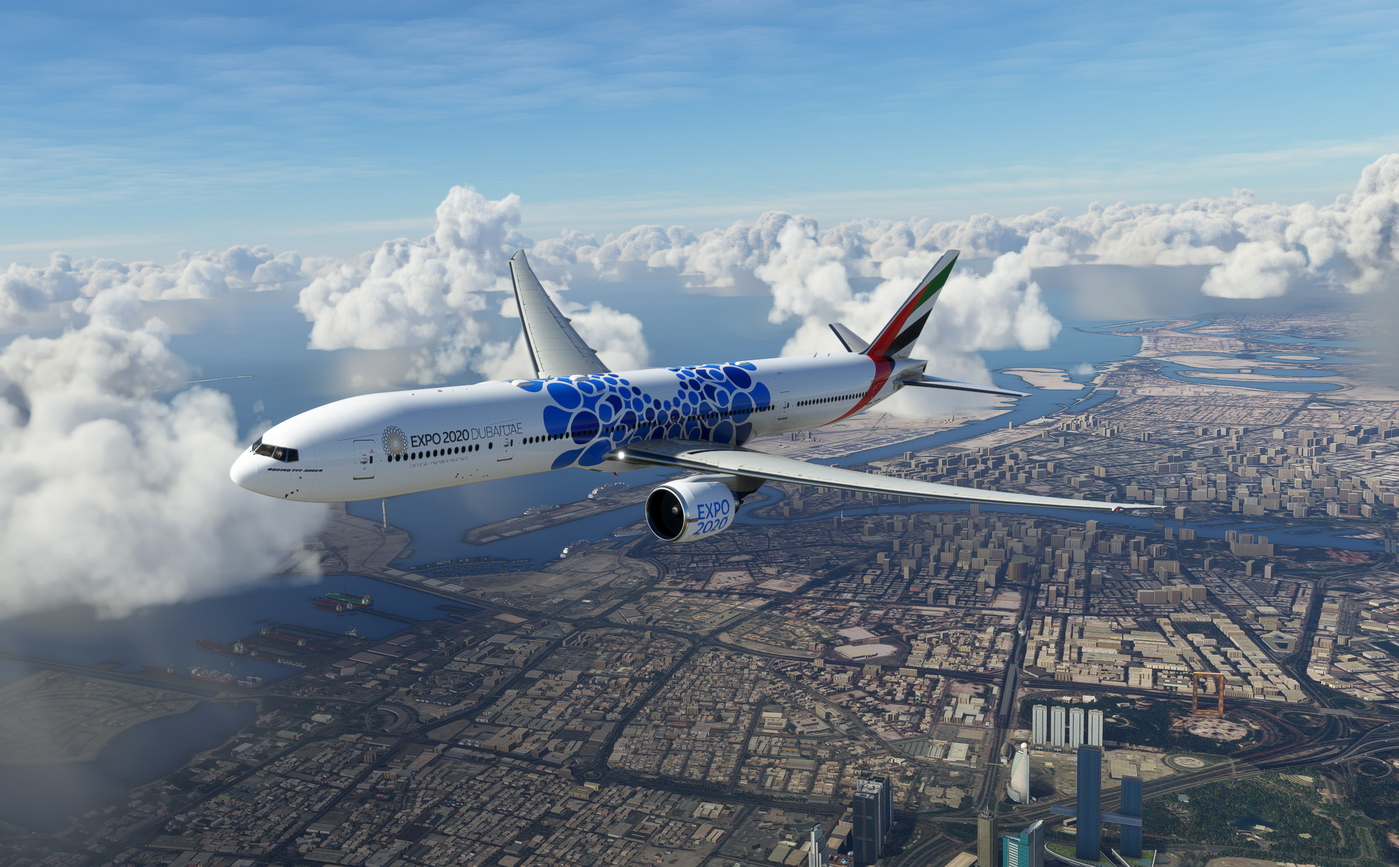 Emirates 777-300EF A6-EPK Expo 2020 - Blue Mobility Baubles (Textures ...