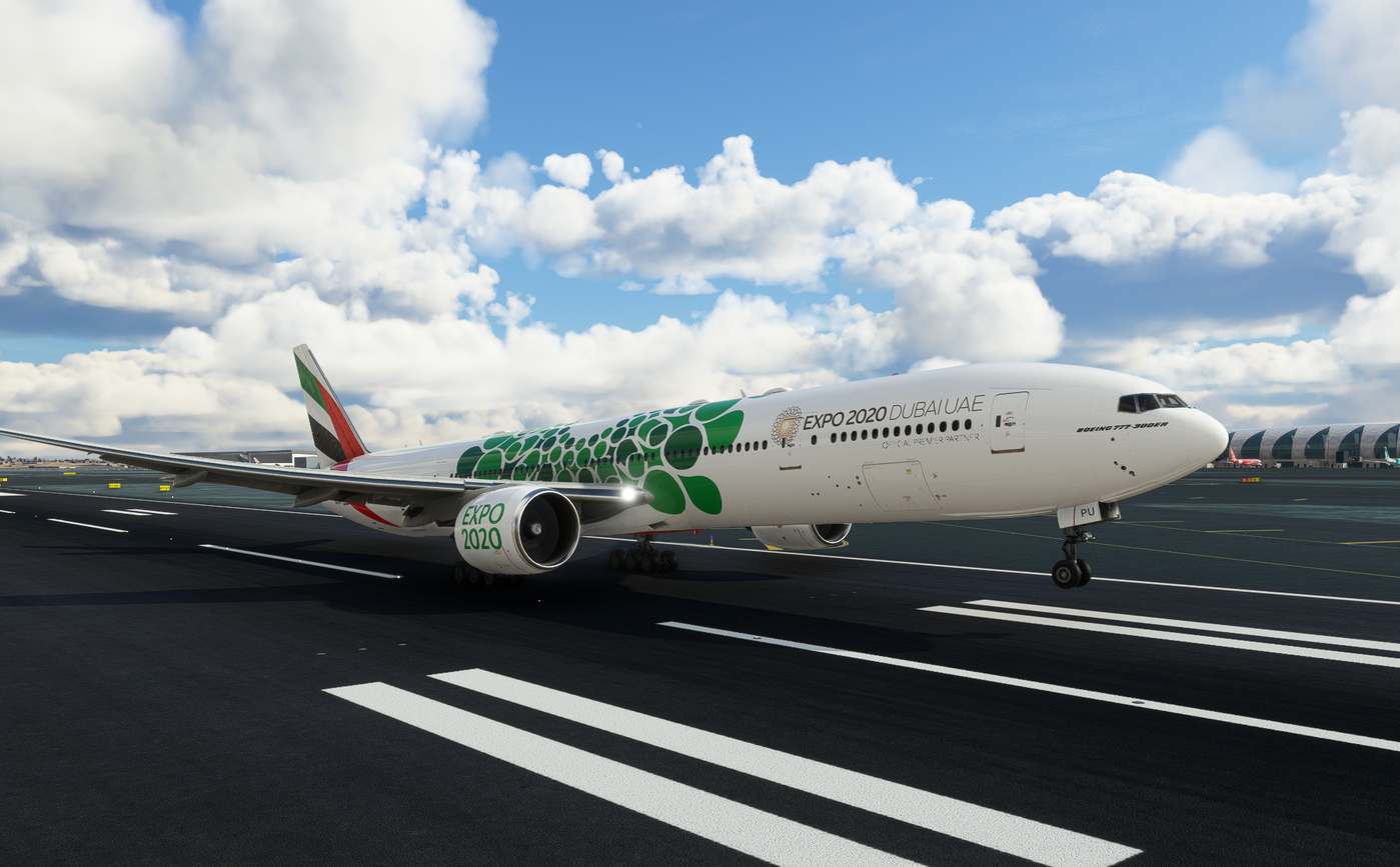 Emirates 777-300EF A6-EPU Expo 2020 - Green Sustainability (Textures ...