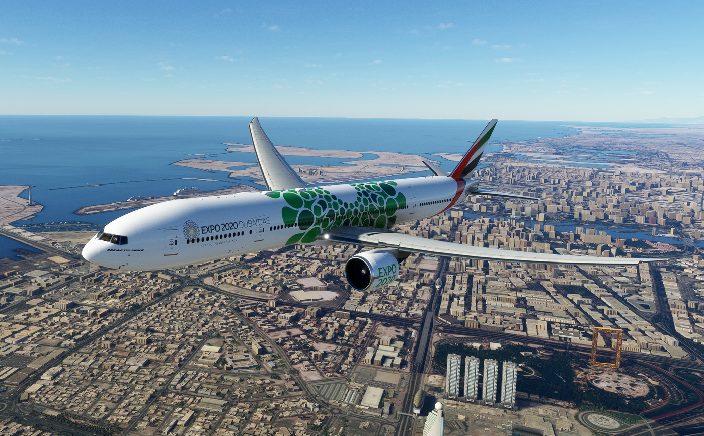 Emirates 777-300EF A6-EPU Expo 2020 - Green Sustainability (Textures ...