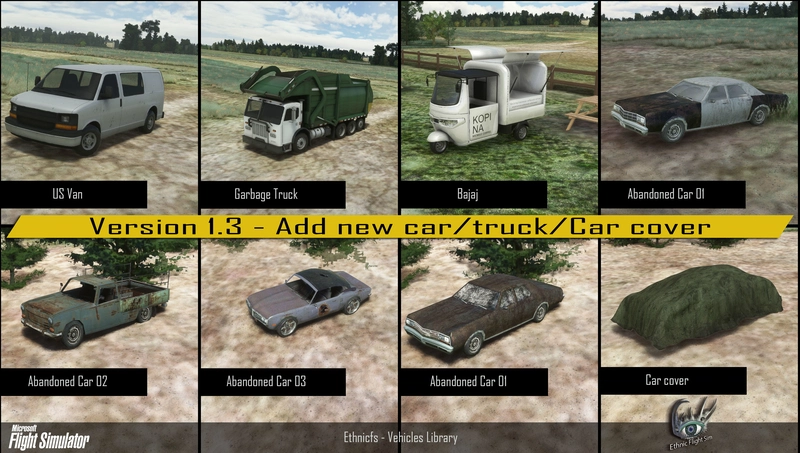 Ethnicfs vehicles library for Microsoft Flight Simulator | MSFS