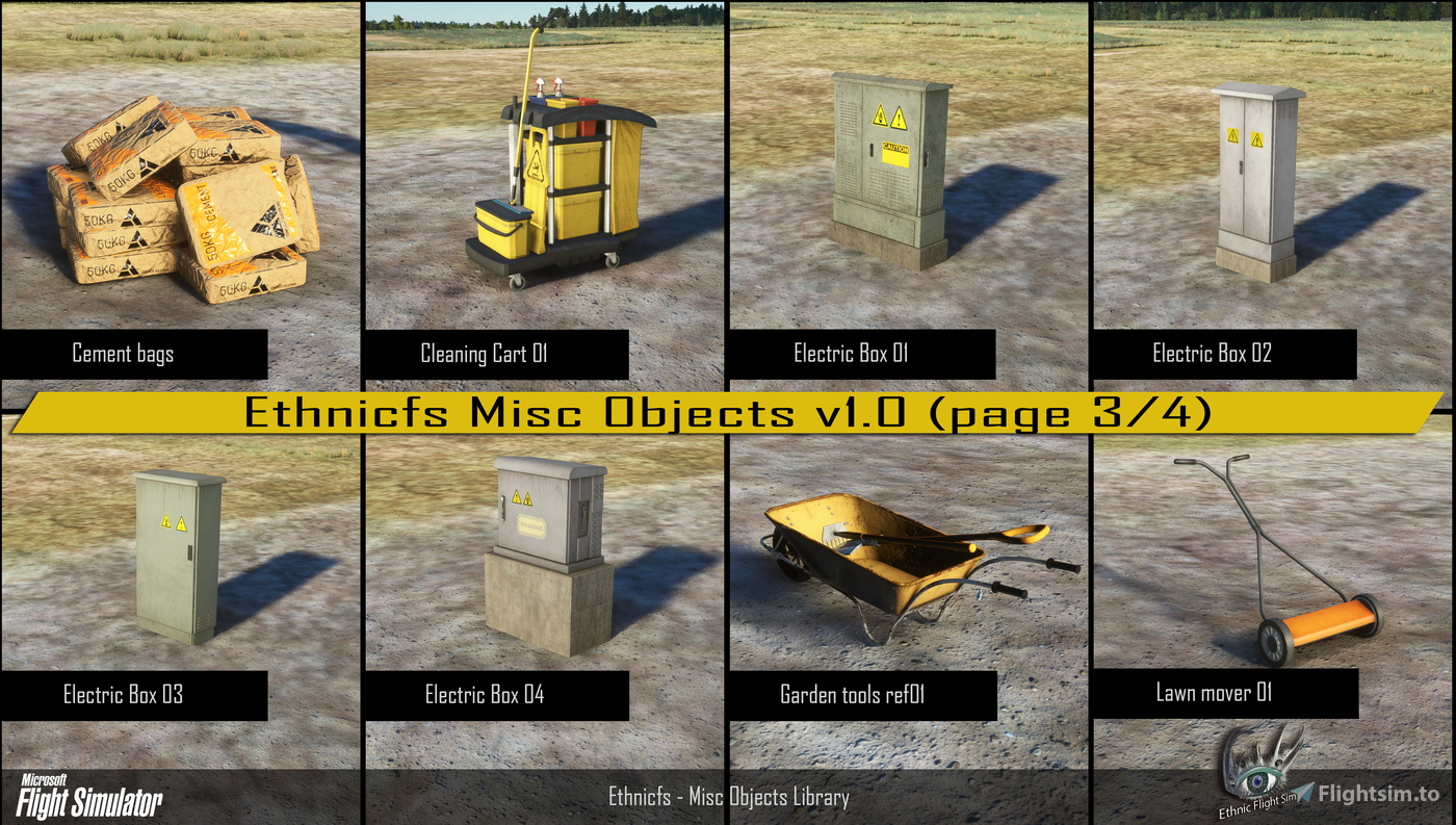 Ethnicfs Misc Scenery Objects for Microsoft Flight Simulator | MSFS