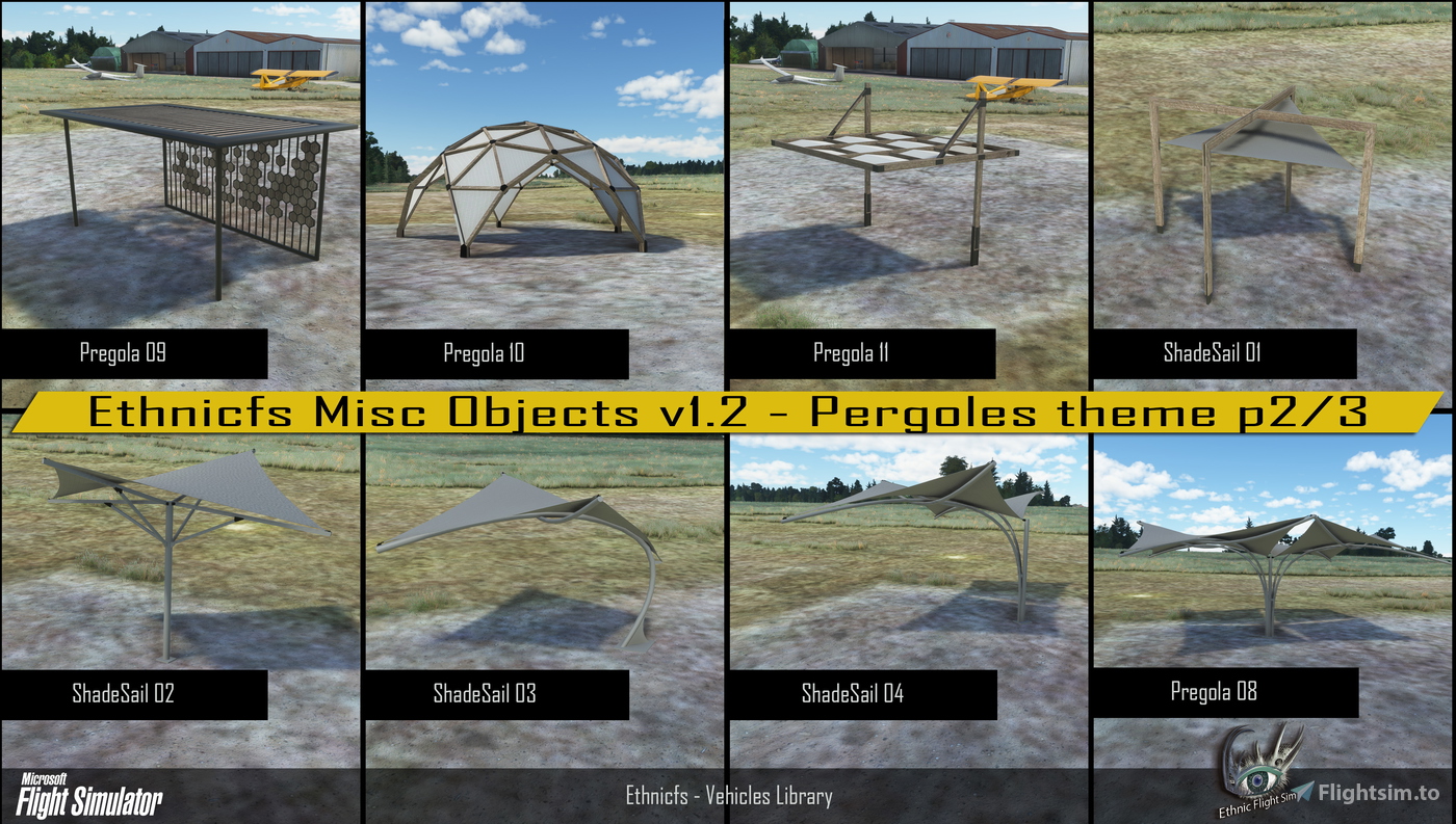Ethnicfs Misc Scenery Objects for Microsoft Flight Simulator | MSFS