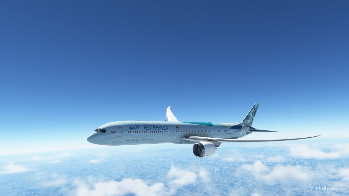 ETIHAD BLUE 787-10 for Microsoft Flight Simulator | MSFS