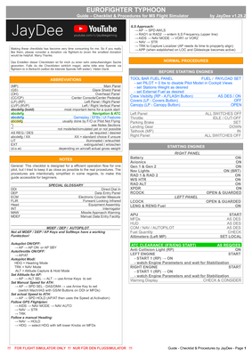 ATR 72-600 - Checklist & Procedures for Microsoft Flight Simulator | MSFS