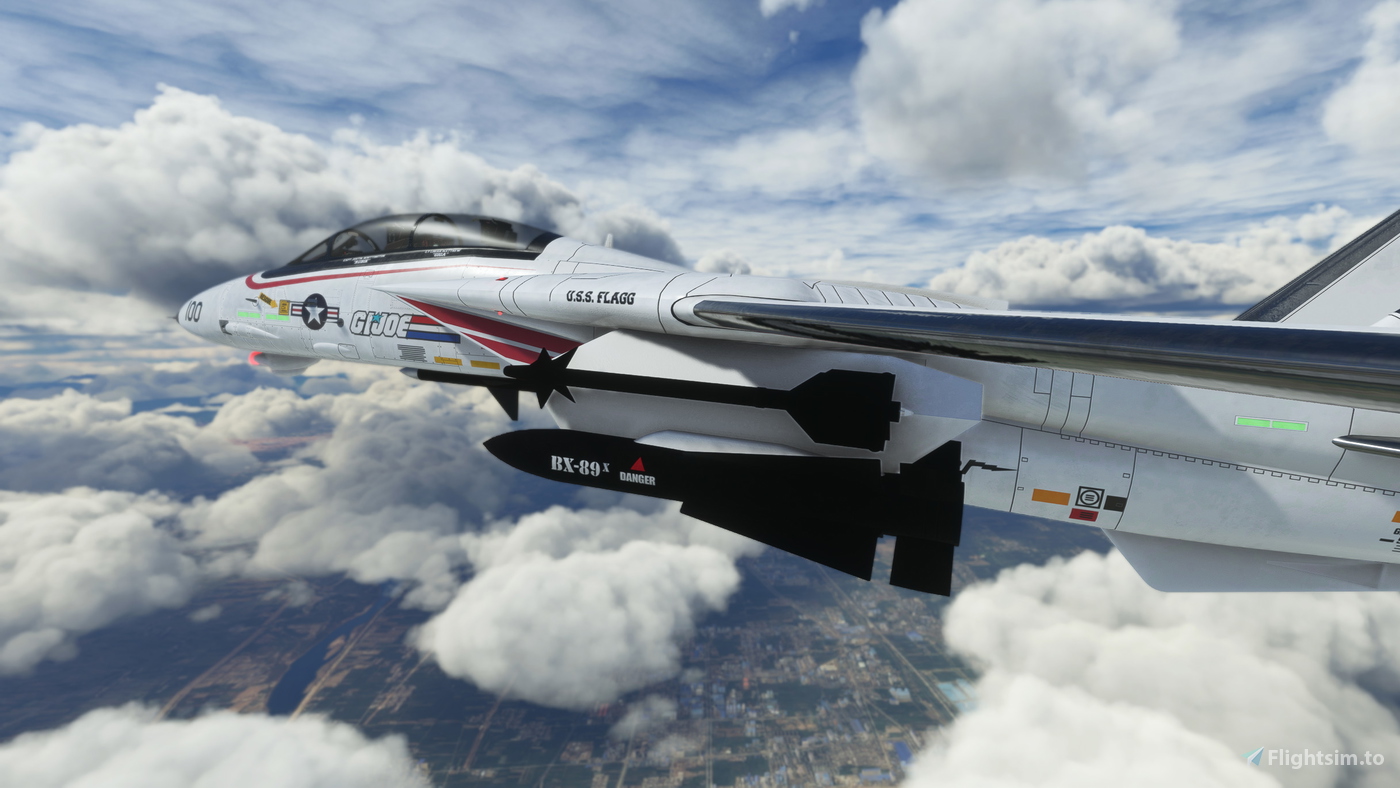 F-14A/B GI Joe Skystriker Livery for Microsoft Flight Simulator | MSFS